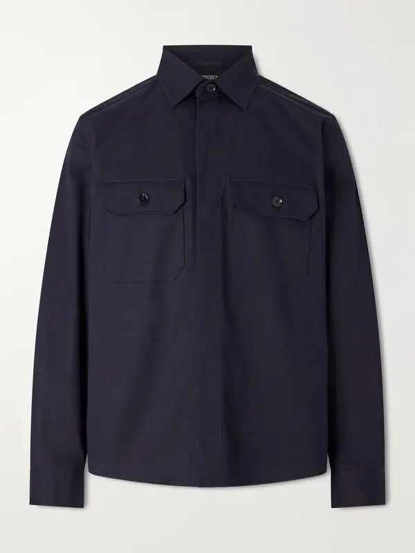 Zegna Cotton-blend Overshirt