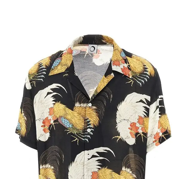 ENDLESS JOY Roosters' Silk Shirt An