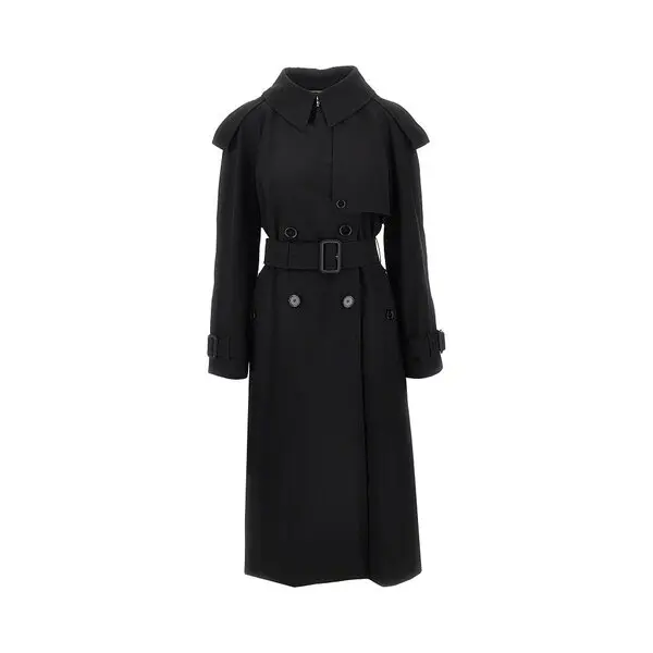Burberry Fitzrovia Gabardine Trench Coat - Black