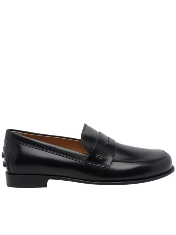 TOD`S Tod's Leather Loafers With Embossed Logo