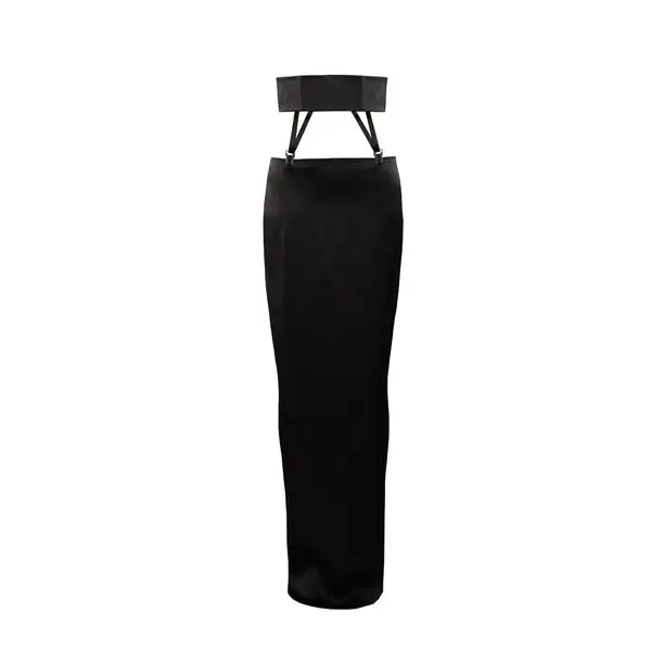 VESTIAIRE D'UN OISEAU LIBRE Silk Suspender Skirt