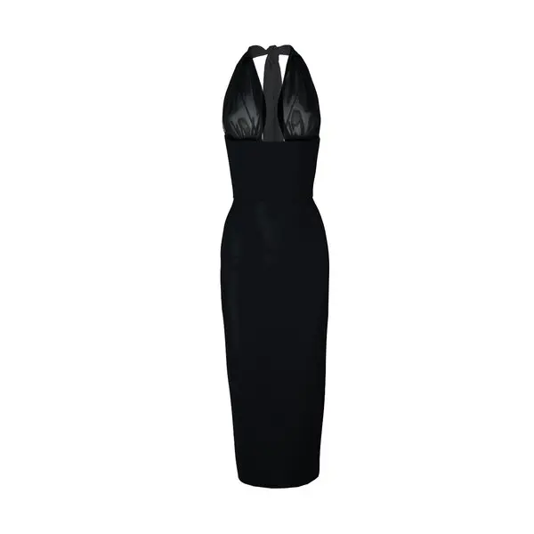 VESTIAIRE D'UN OISEAU LIBRE Dynamic Midi Dress - Black