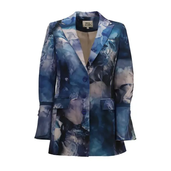 JULIA ALLERT Fashion Blazer Abstract Watercolor