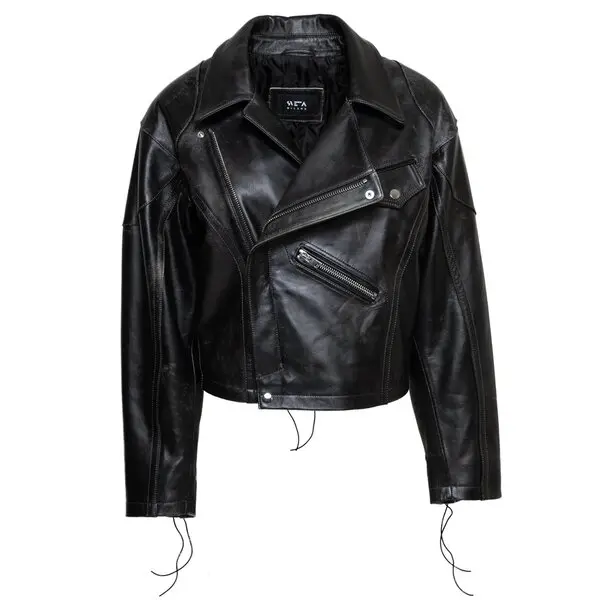 SVETA MILANO Alanis Leather Biker Jacket