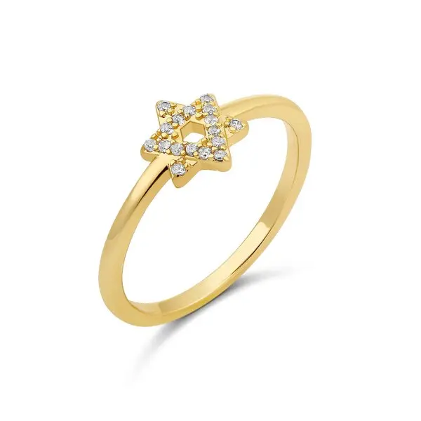 SHYMI Thin Star Of David Ring - Gold