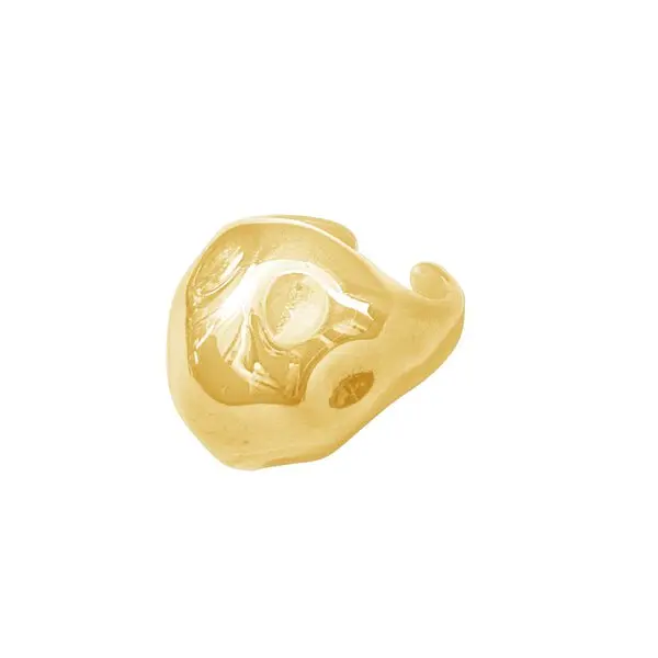 GLASSTYK 18kt -plated Surgical Steel Chunk Ring - Gold