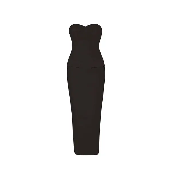 VESTIAIRE D'UN OISEAU LIBRE Wool Midi Dress