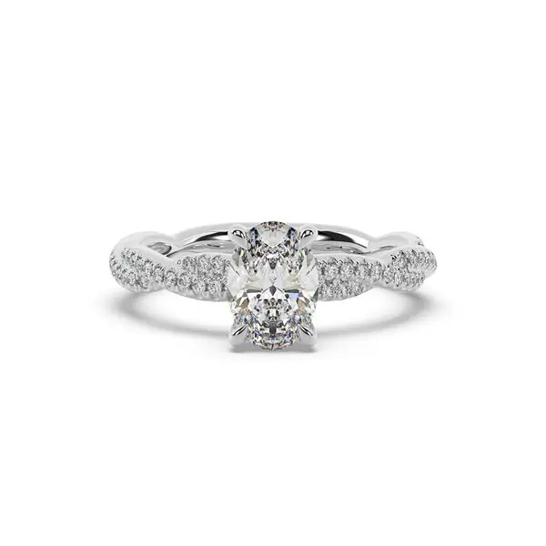 ARTISAN 14k Gold Cocktail Ring With Oval Lab-grown Diamond