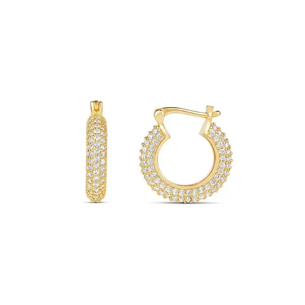 SHYMI Small Pave Hoops