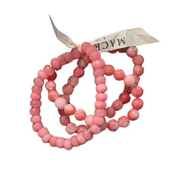 MACRAE & CO. Mixed Rock Bracelet - Pink