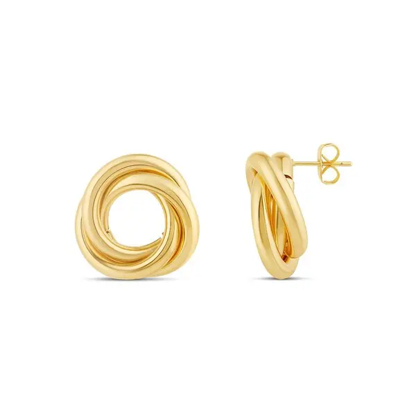 SHYMI Twisted Hoop Earrings - Gold