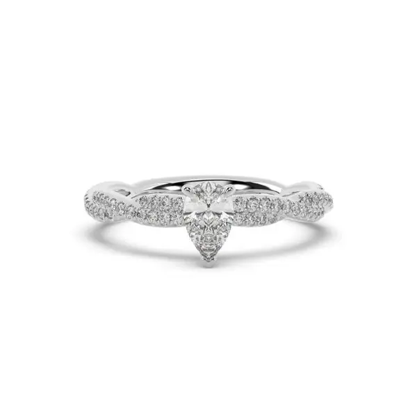 ARTISAN 14k Gold With Pear Cut Lab-grown Diamond Cocktail Ring