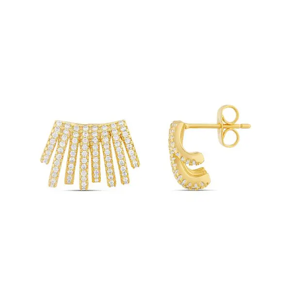 SHYMI Pave Caged Huggies 18k Filled - Gold