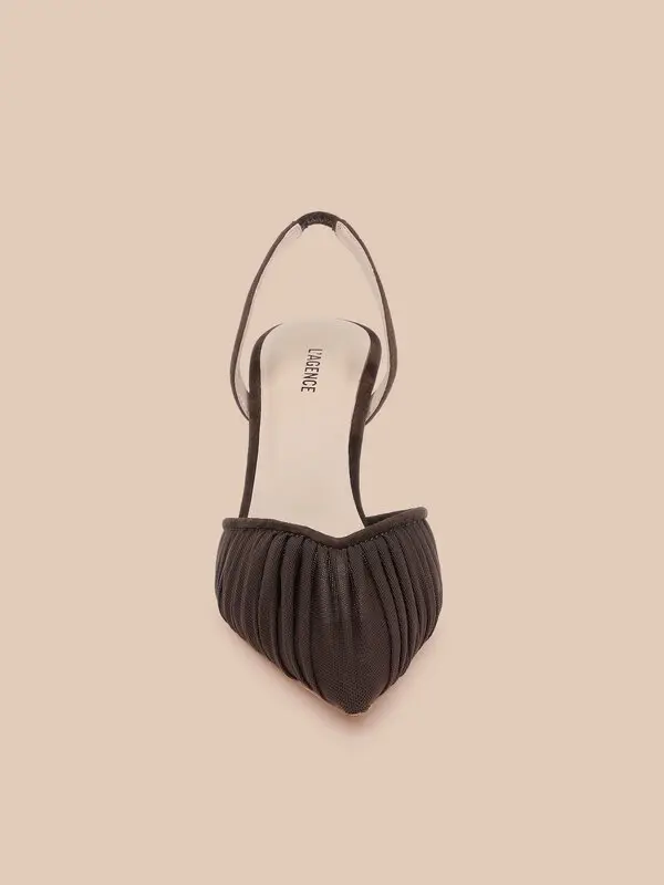 L'Agence Bowery Mesh Slingback Pump