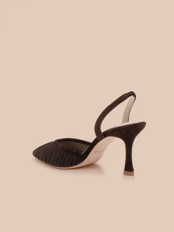 L'Agence Bowery Mesh Slingback Pump