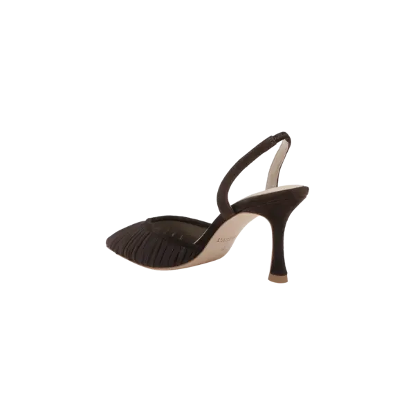 L'Agence Bowery Mesh Slingback Pump - Chocolate