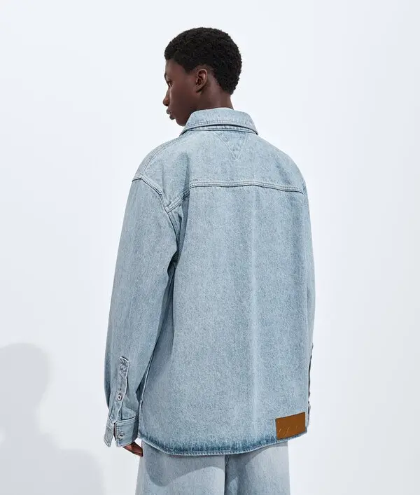 Bottega Veneta Sky Bleached Denim Overshirt