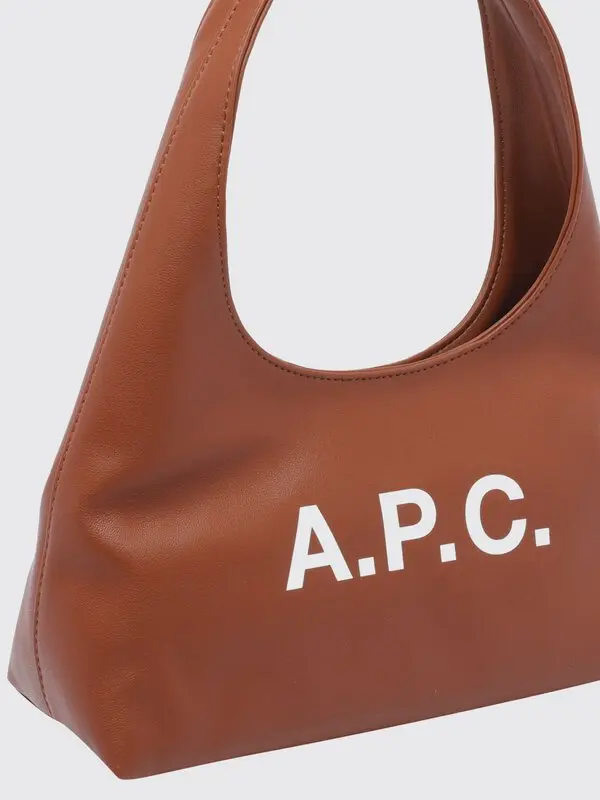 A.p.c. Logo Shoulder Bag - Brown