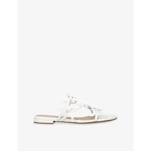 GIANVITO ROSSI Flavia 05 Flat Leather Sandals