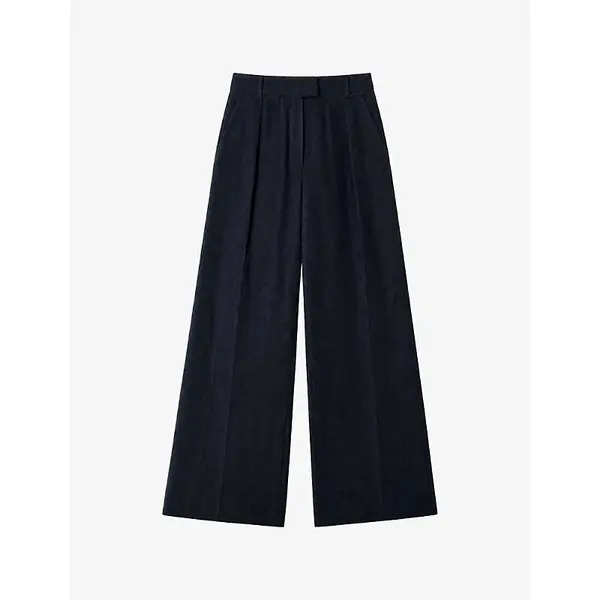 OMNES Pearl Wide-leg Linen-blend Trousers