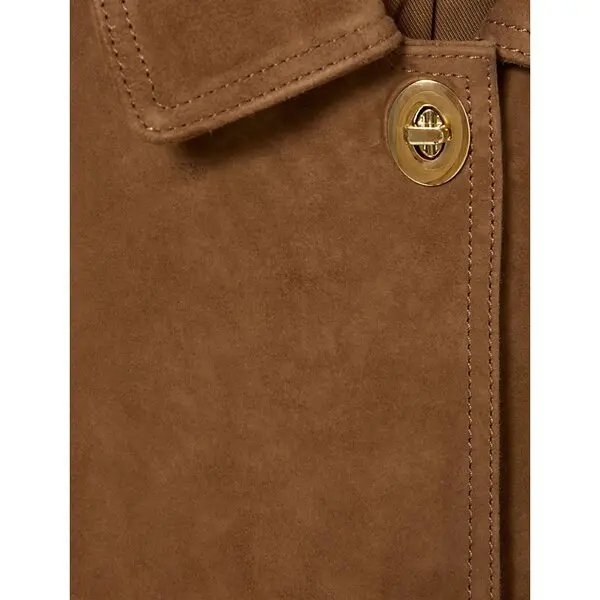 Claudie Pierlot Cropped Suede Jacket