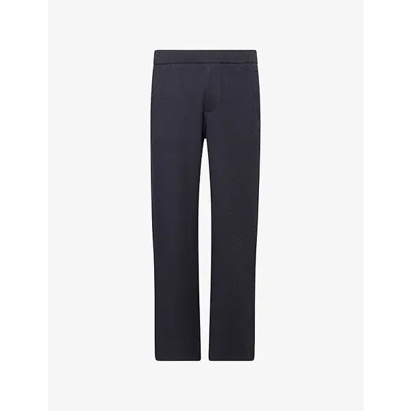 Emporio Armani Jacquard Relaxed-fit Woven Track Bottoms - Dis 3 Pattern Ub118