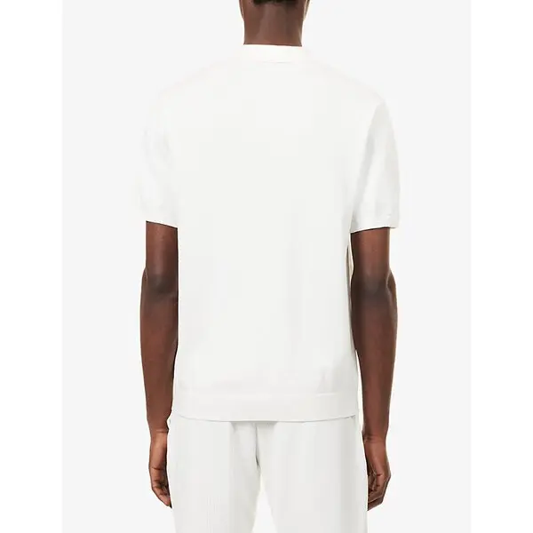 ARNE Short-sleeve Knitted Cotton Shirt