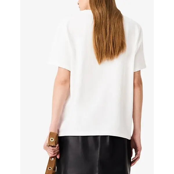 Maje Branded Print Cotton Jersey T-shirt