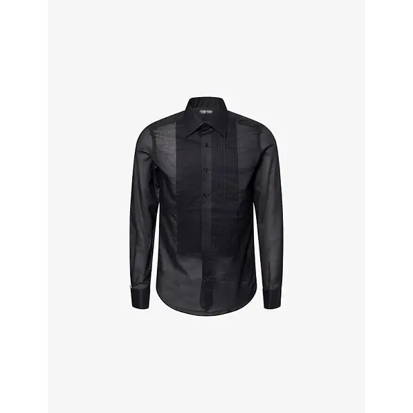 TOM FORD Slim-fit Cotton-voile Evening Shirt