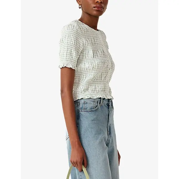OMNES Burke Shirred Cotton Top
