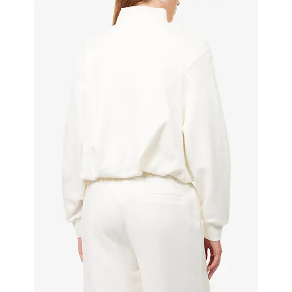 THE COUTURE CLUB Funnel Neck Balloon Hem Cotton Jacket