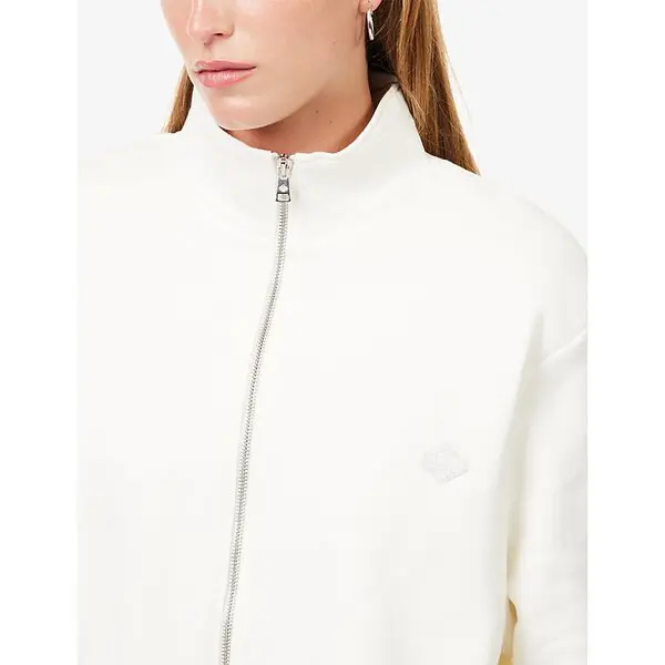 THE COUTURE CLUB Funnel Neck Balloon Hem Cotton Jacket