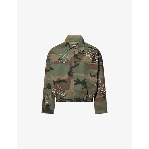 NAHMIAS Embellished Uflage Cotton Jacket