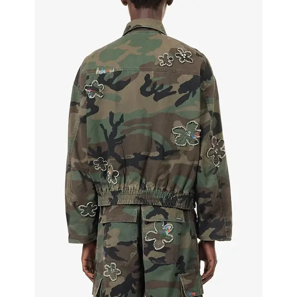 NAHMIAS Embellished Uflage Cotton Jacket