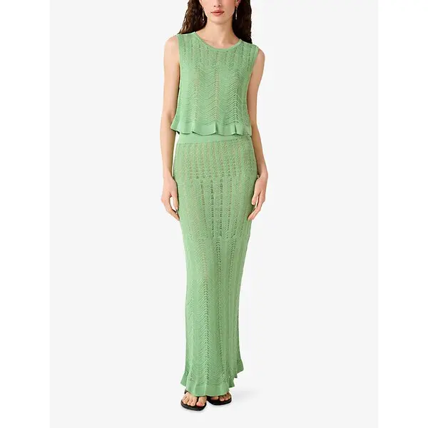 OMNES Jayde Open-knit Sleeveless Top