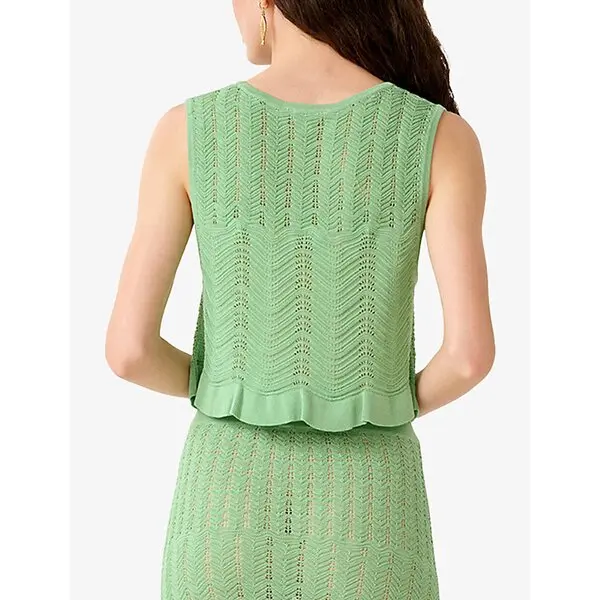 OMNES Jayde Open-knit Sleeveless Top