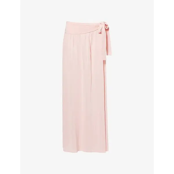 4TH & RECKLESS Lydia Wrap-round Stretch-knit Maxi Skirt
