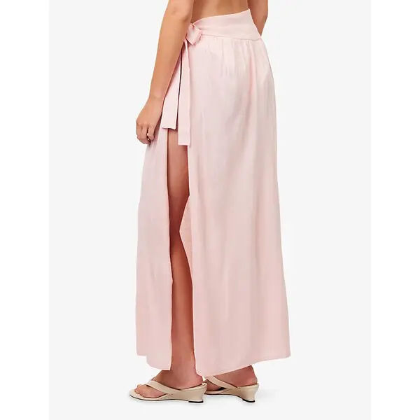 4TH & RECKLESS Lydia Wrap-round Stretch-knit Maxi Skirt