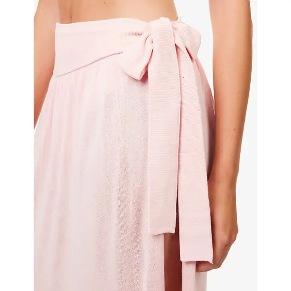 4TH & RECKLESS Lydia Wrap-round Stretch-knit Maxi Skirt