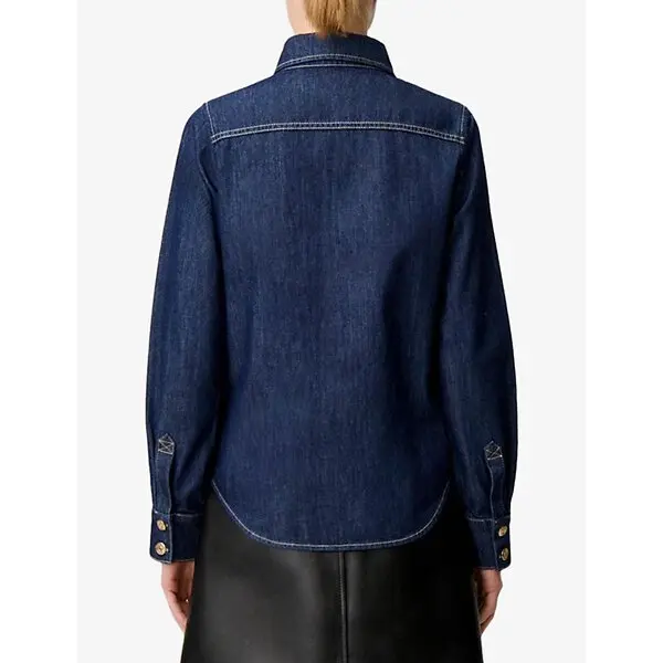 Claudie Pierlot Long-sleeved Denim Shirt