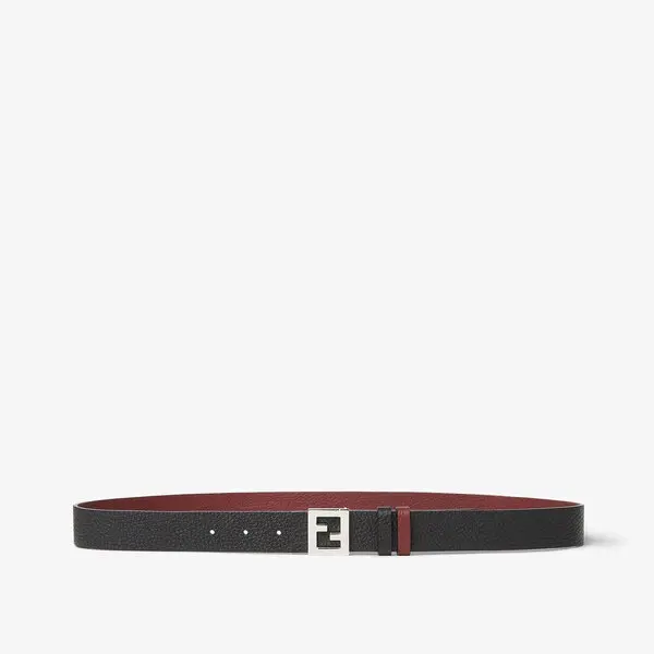 Fendi Ff Reversible Belt - Black
