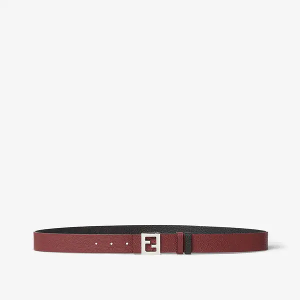 Fendi Ff Buckle Reversible Leather Belt