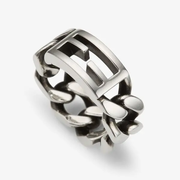 Fendi Ff Logo Tube Ring