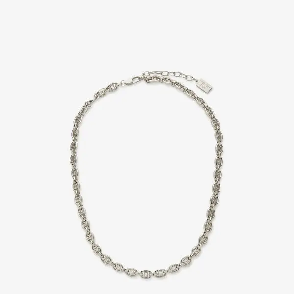 Fendi Orbit Chain Necklace - Silver