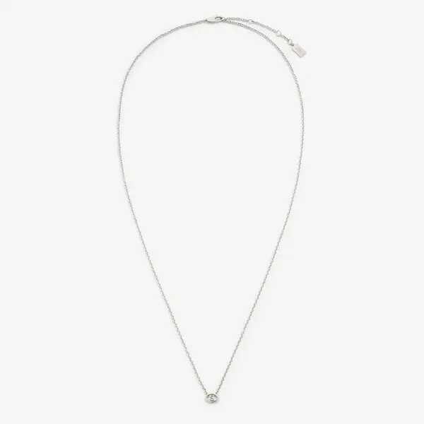 Fendi Orbit Necklace With Ff Logo Pendant
