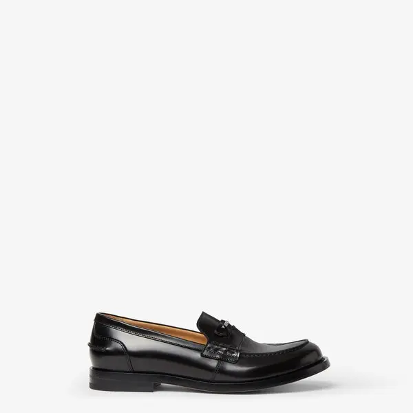 Fendi Ateneo Loafers In Brushed Calfskin
