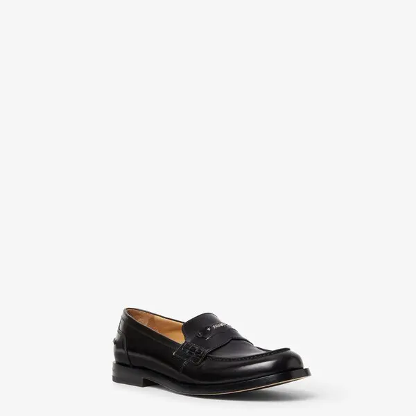 Fendi Ateneo Loafers In Brushed Calfskin
