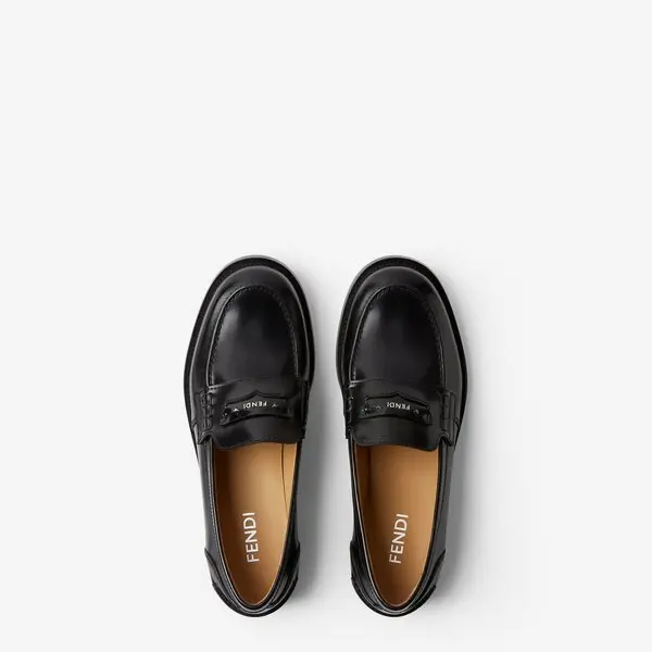 Fendi Ateneo Loafers In Brushed Calfskin