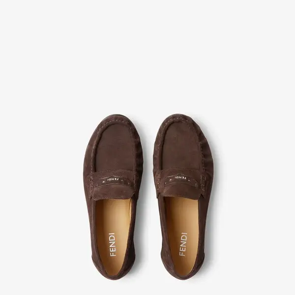Fendi Calfskin Gathered Loafers