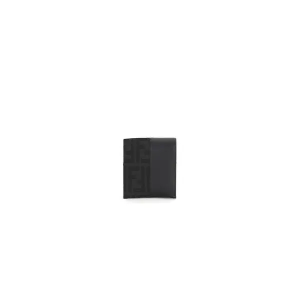 Fendi Ff Jacquard Card Holder - Black